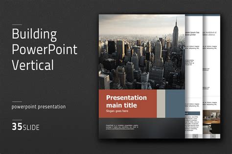 Building Powerpoint Vertical Presentation Templates ~ Creative Market