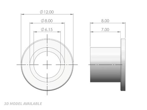 6mm Nylon Bushing Pack Of 5 Ranglebox