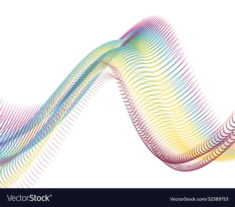 Abstract Background Blend Wave Line Design Vector Image