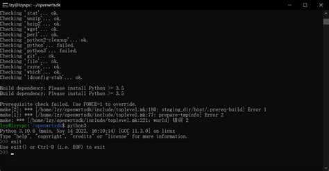 2203 Python3 Detection Fails On Ubuntu 22041 In Wsl · Issue 11887 · Openwrtopenwrt · Github