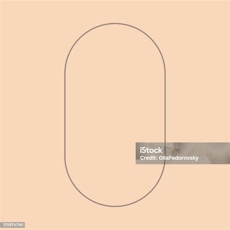프레임 아크 타원형 원형 추상적인 다채로운 미니멀리즘 선형 디자인 요소 기하학적 형태 현대적인 아치 모양 곡선에 대한 스톡 벡터
