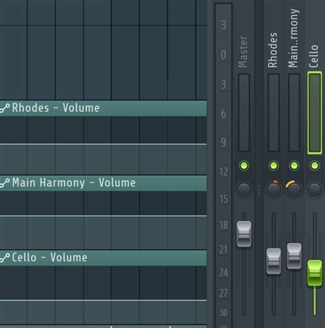How Can I Make It So When I Adjust The Volume Slider In The Mixer The Envelope Adjusts