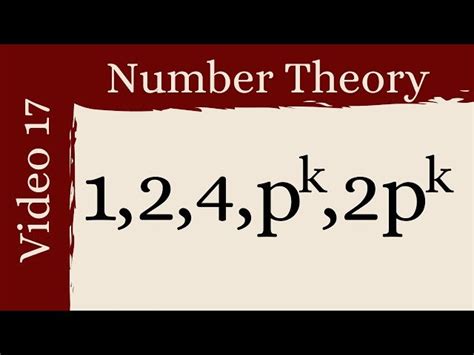 Free Video Primitive Roots Number Theory From Michael Penn Class