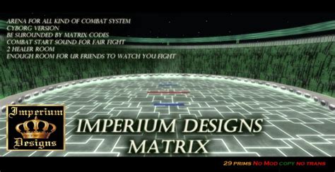 Second Life Marketplace Matrix