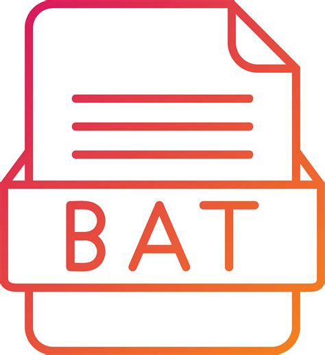 BAT File Format Icon Vector Art At Vecteezy