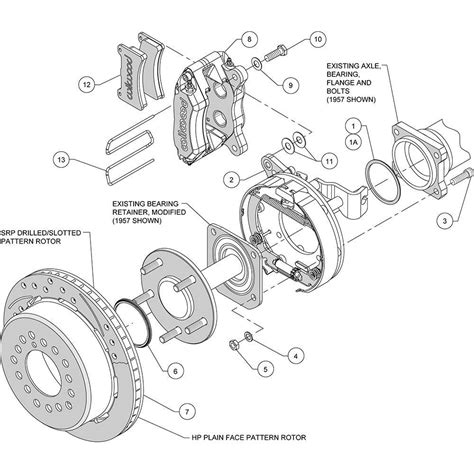 Wilwood 140 11405 D Dynapro Low Profile Rear E Brake Kit