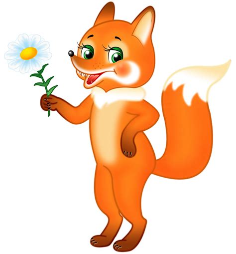 Лиса из сказки — картинка для детей Скачать бесплатно
