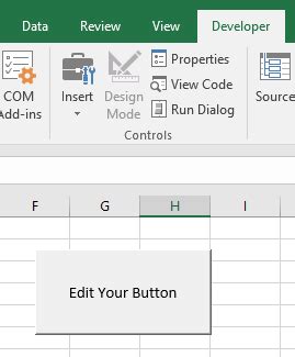 Assign An Excel Macro To A Push Button
