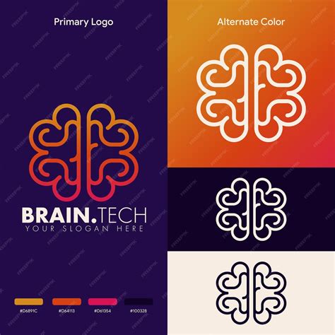 Premium Vector Minimalist Simple Brain Logo Concept