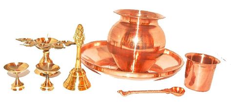 Plain Copper Pooja Items At Best Price In Mathura Shree Aman Traders