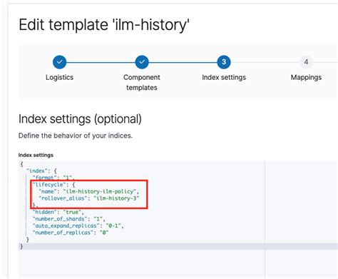 Unable To Add Ilm Policy To New Index Template Only Legacy Templates