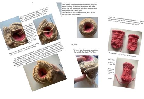 Crochet Pattern Educational Vagina Vulva Model Crochet Etsy My XXX Hot Girl
