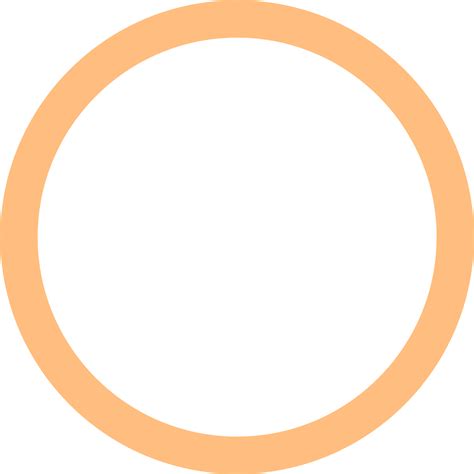 Download Orange Circle Outline Graphic