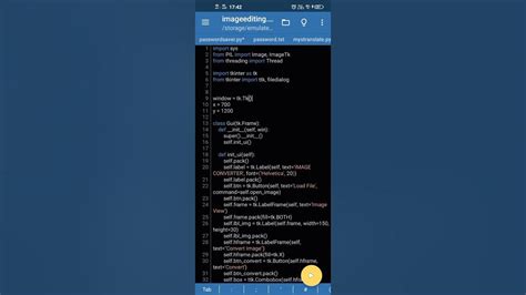 Python Tkinter Demo Image Converter Di Pydroid3 Youtube