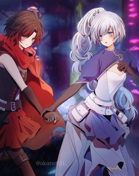 Ruby Rose And Weiss Schnee Rwby Drawn By Akane Danbooru
