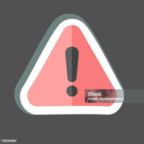 스티커 경고 표시 프로그래밍 기호에 적합합니다 편집 가능한 간단한 디자인 디자인 템플릿 벡터 간단한 기호 그림 0명에 대한 스톡 벡터 아트 및 기타 이미지 Istock