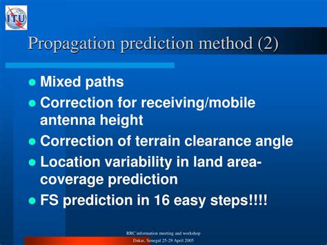 Ppt Rrc Propagation Information Field Strength Prediction Method