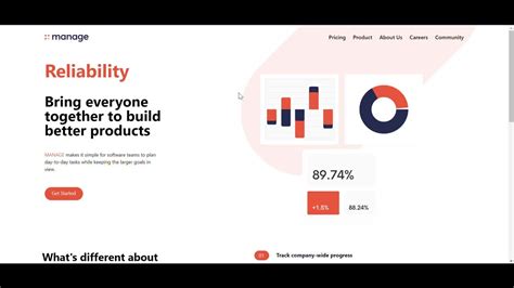 I Created A Landing Page For A Work Management Software Tool With