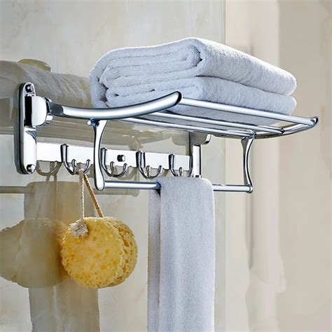 Sus 스테인레스 스틸 수건 304 욕실 선반 접이식 랙 욕실 하드웨어 액세서리 벽 마운트bathroom Shelf
