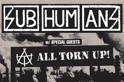 Subhumans Tour 2022 Poster