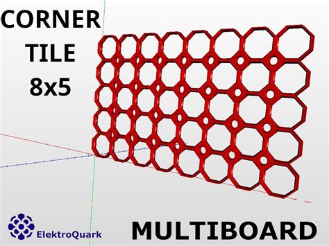 Multiboard 8x5 Corner Tile Remixed By Elektroquark Makerworld