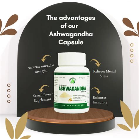 Ashwagandha Capsule 60 Capsule Pack Of 3 Bhargav Ayurveda