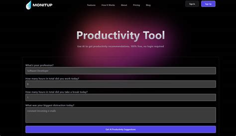 Productivity Tool Custom Ai Tips For Your Productive Workday Aitoolnet