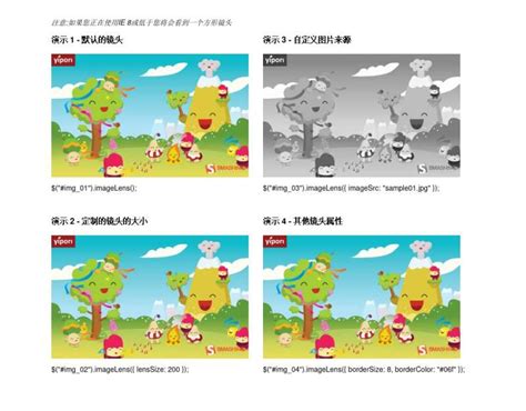 Jquery图片放大镜插件鼠标悬停图片放大镜头显示代码