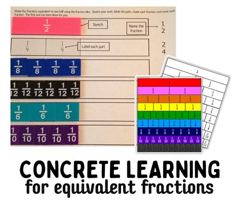 Concrete Learning For Equivalent Fractions Artofit