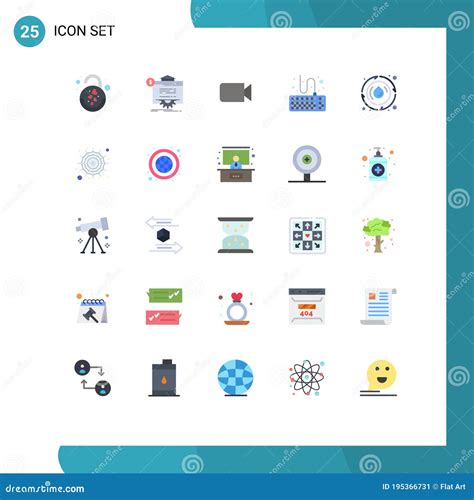 Flat Color Pack Of 25 Universal Symbols Of Droop Type Website