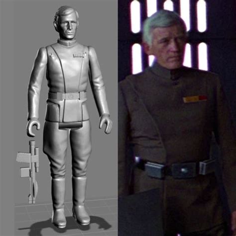 ⭐ Vintage Star Wars Kenner Style Imperial Officer Siward Cass Action