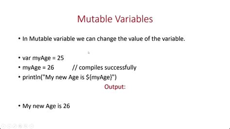 Variables And Types Of Variables In Kotlin Telugu Youtube