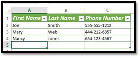 How To Create Data Lists In Microsoft Excel 2013