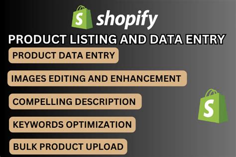 I Will Do Shopify Product Listing Shopify Data Entry Images Upload For 30 Freelancer