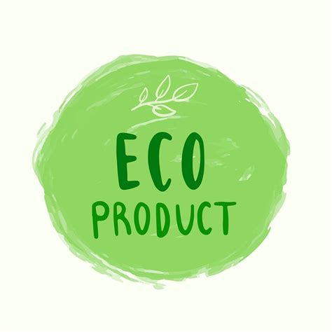 Eco product typography vector green | Free Vector - rawpixel