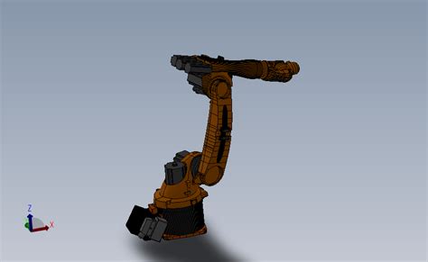 1400 kuka 六轴机器人 SOLIDWORKS 2014 模型图纸下载 懒石网