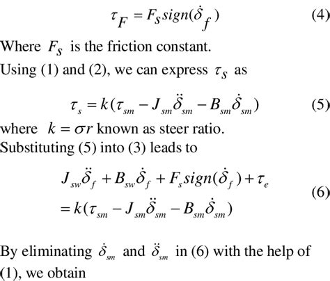 Parameters Of Sbw System Download Table