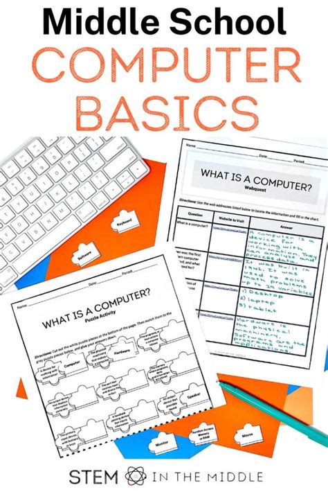 Middle School Computer Worksheets In 2024 Computer Literacy School Computers Teaching Computers