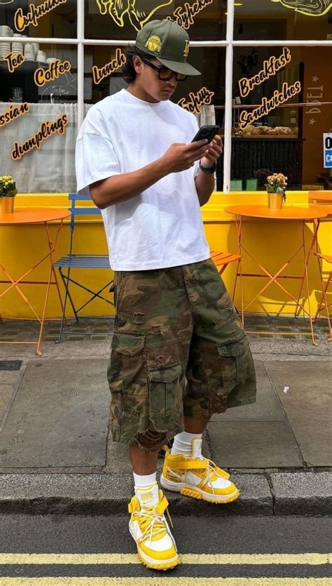 Camo Cargo Shorts Streetwear Camo Shorts Outfit Mens Camo Jorts
