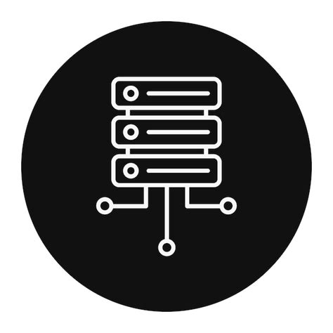 Premium Vector Database Network Vector Illustration