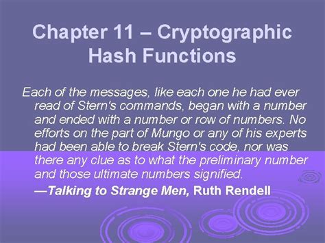 Cryptography And Network Security Chapter 11 Fifth Edition