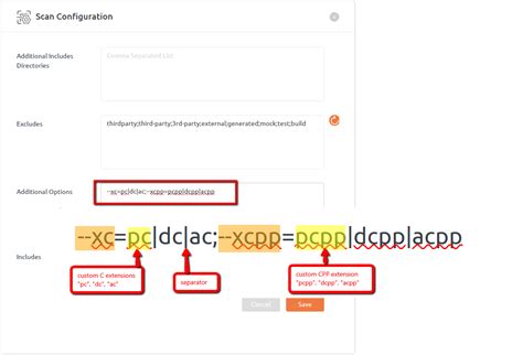 custom extensions for c and c embold help center