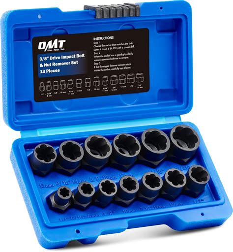 Omt Impact Nut And Bolt Extraction Tool Set 13 Sae Nepal Ubuy