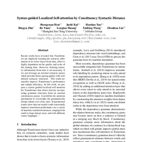 Syntax Guided Localized Self Attention By Constituency Syntactic