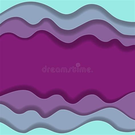 Colored Paper Waves Abstract Geometric Background Texture Layers Of Depth In Shades Of Blue