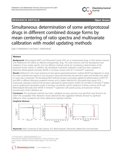 Pdf Validation Of A Simple And Rapid Hplc Method For Determination Of Metronidazole In