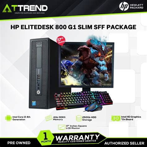 Hp Elitedesk Sff Intel Core I I Th Gen Desktop Pc Computer Package Gb Inches Square