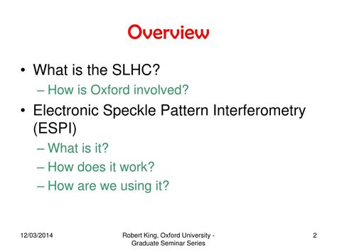 Ppt Electronic Speckle Pattern Interferometry At The Slhc Powerpoint Presentation Id397085