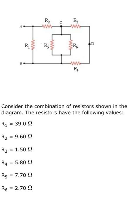 Solved Consider The Combination Of Resistors Shown In The