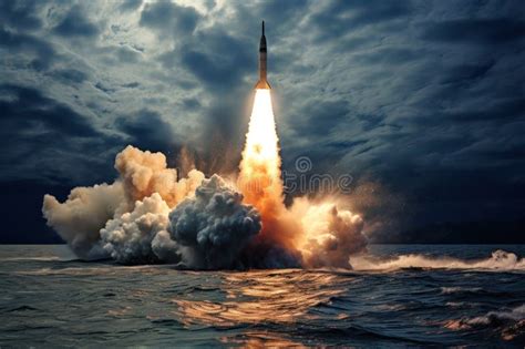 Launch Of A Ballistic Missile Generative Ai Stock Image Image Of Launch Of A Ballistic Missile Generative Ai Stock Image Image Of